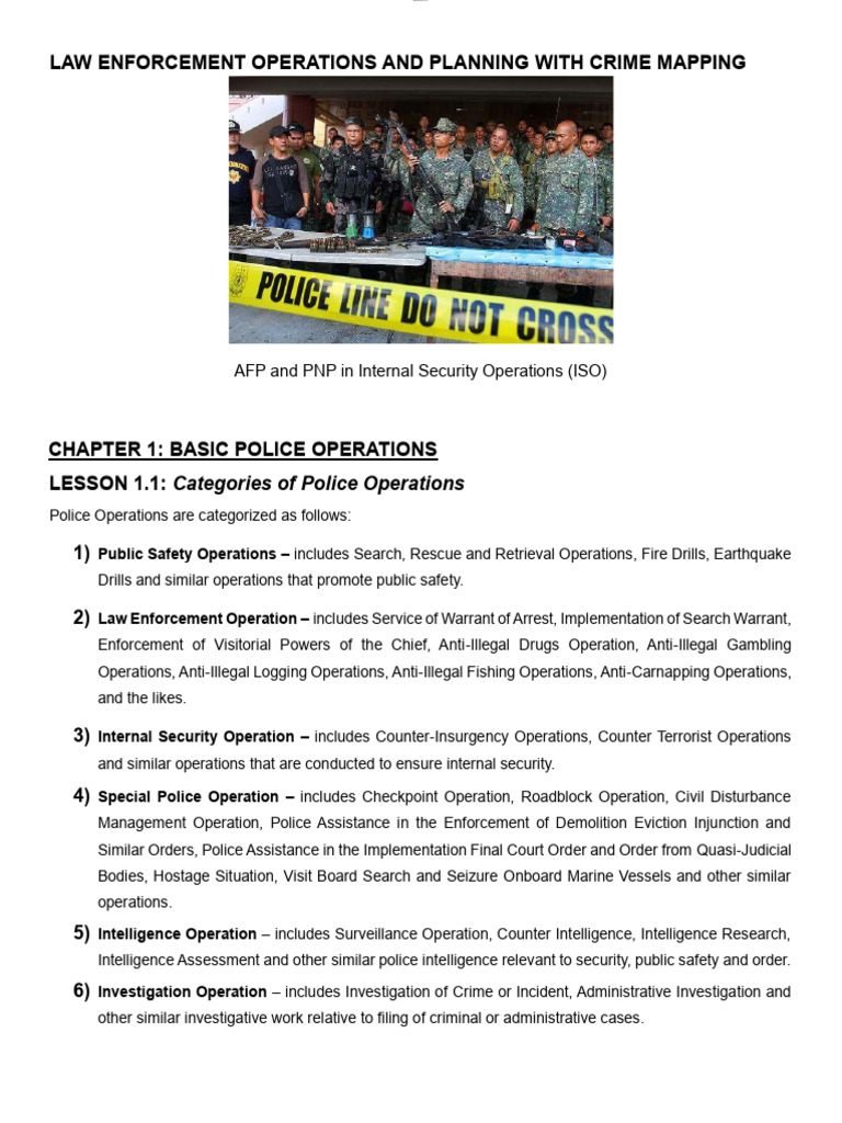 Law Enforcement With Crime Mapping | PDF | Search Warrant | Detention ...