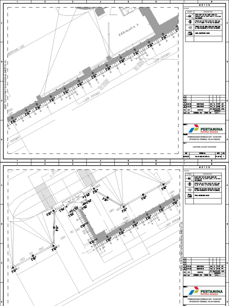 Lighting Layout Outdor Tlk Kabung | PDF