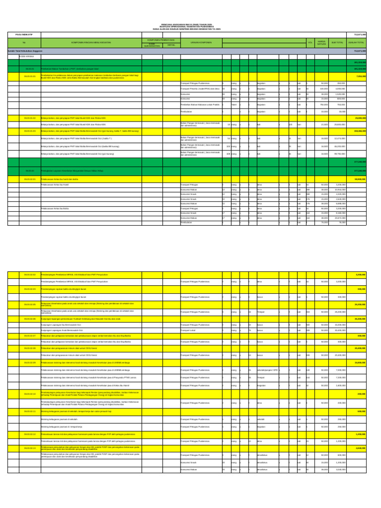 Rab 2025 Puskesmas Gemuh I | PDF