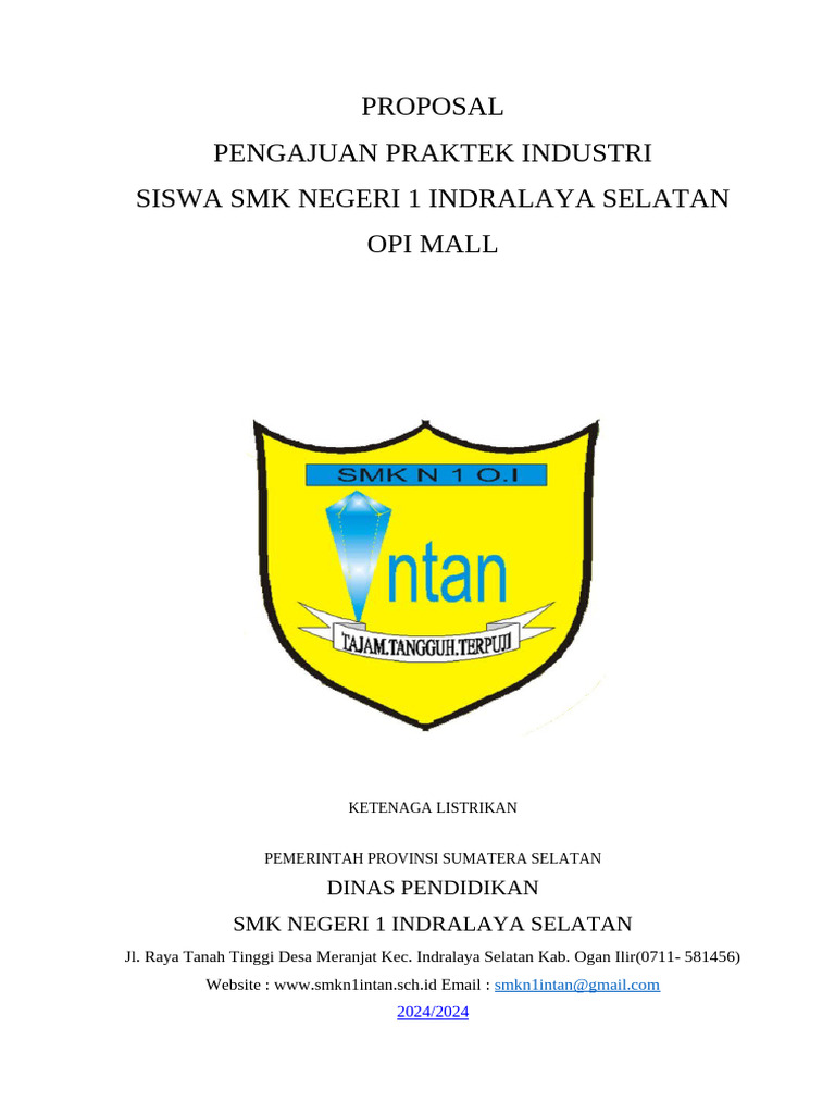Contoh Proposal Magang | PDF