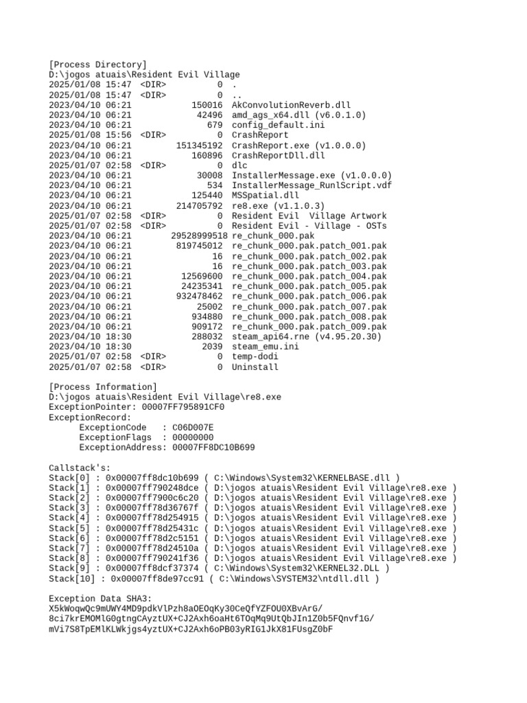 CrashReport | PDF | Operating System Technology | Software