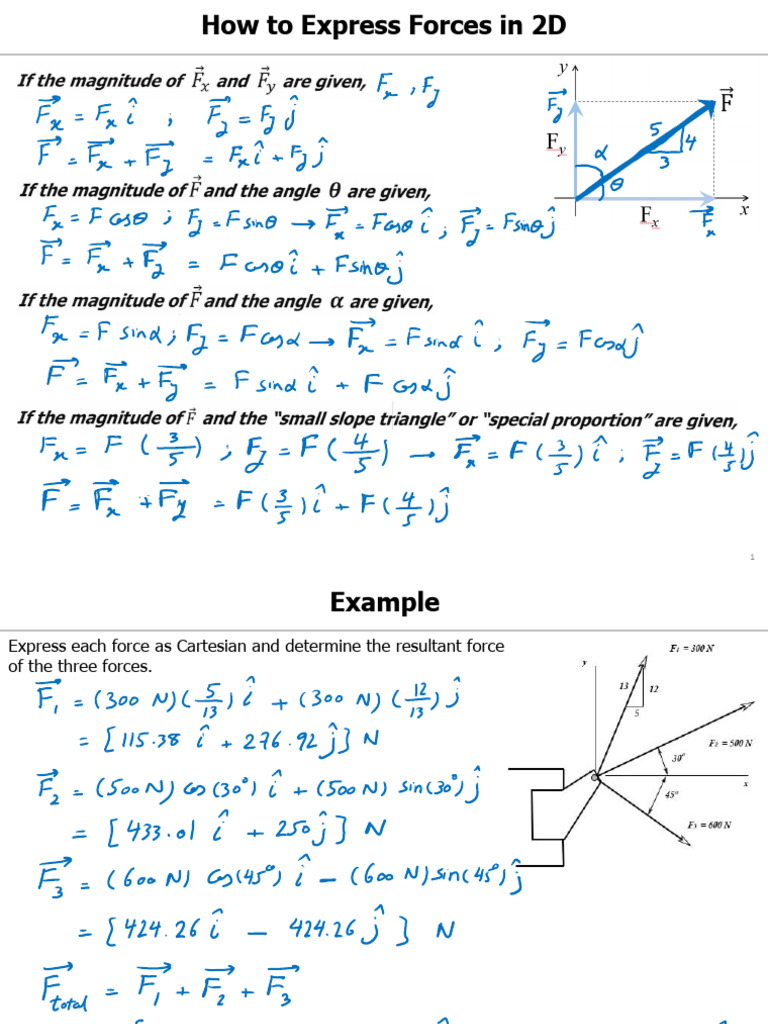 Week_13_ME-L06_Forces-in-2D | PDF