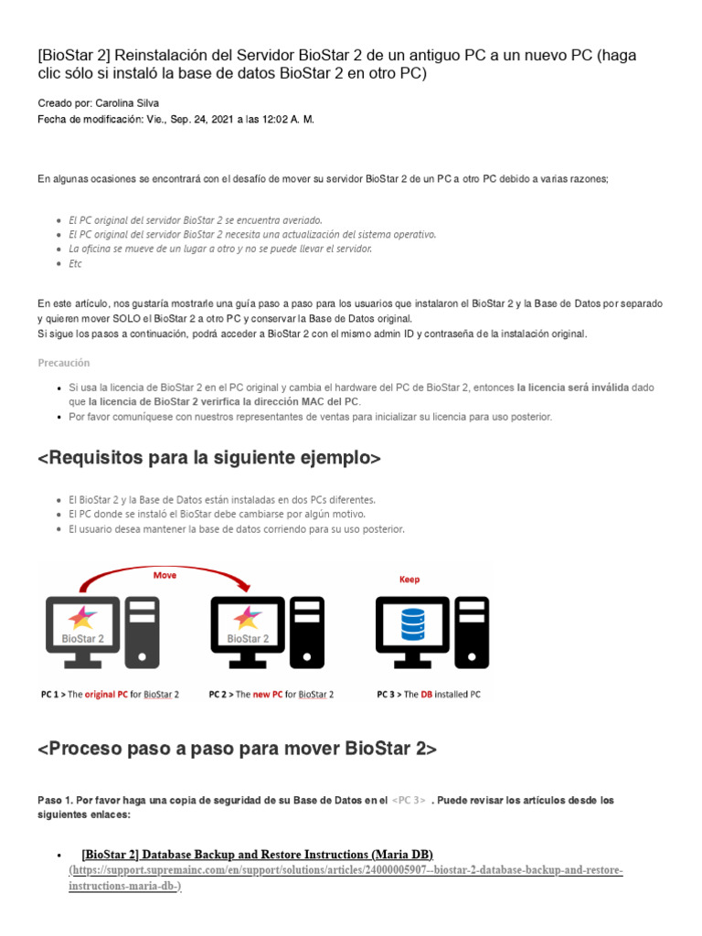 Technical Support - Suprema | PDF | Apoyo | Bases de datos
