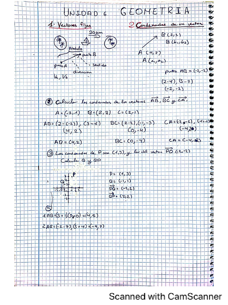 Libreta de Mates Vectores | PDF