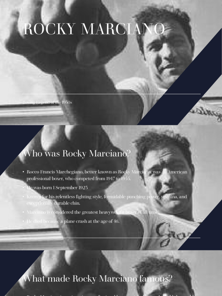 From Brockton To Boxing Legend, The Story of Rocky Marciano | PDF