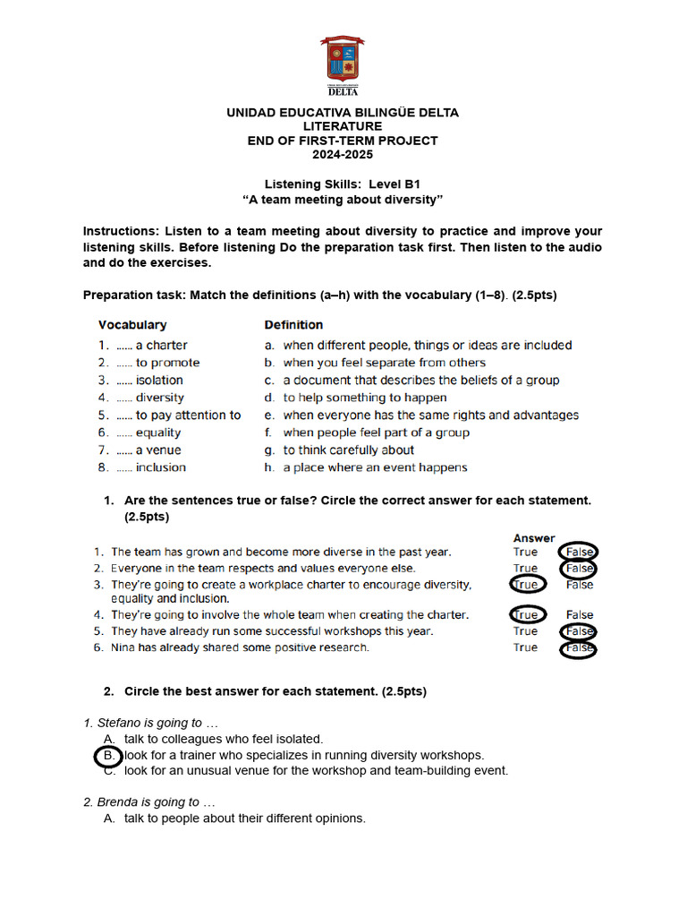 End of First Term Project | PDF | Human Communication | Learning