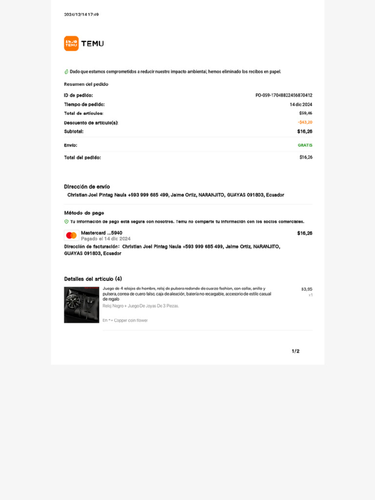 Temu Web Document | PDF