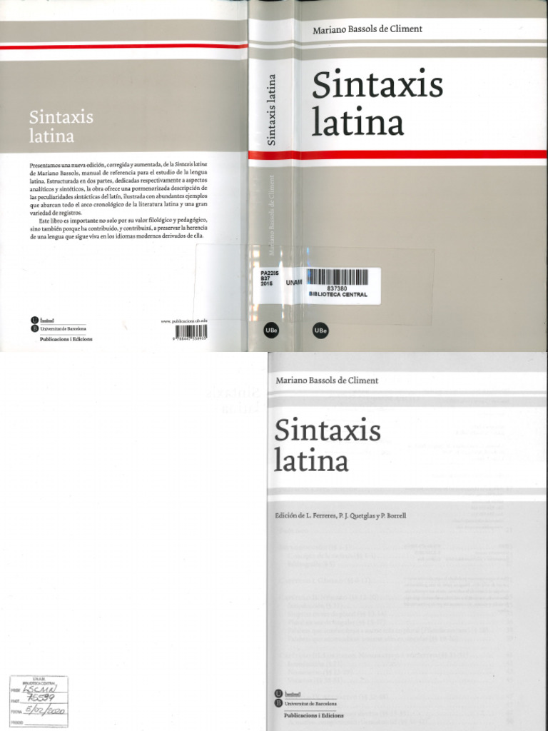 SINTAXIS LATINA-Bassols | PDF