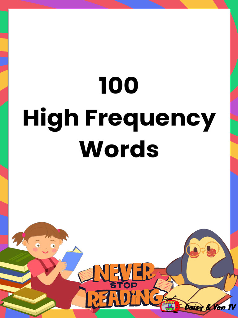100 High Frequency Words | PDF
