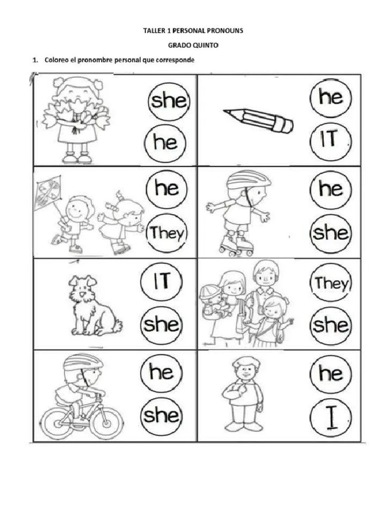 Adjetivos... Verbo... Pronombres en Ingles | PDF