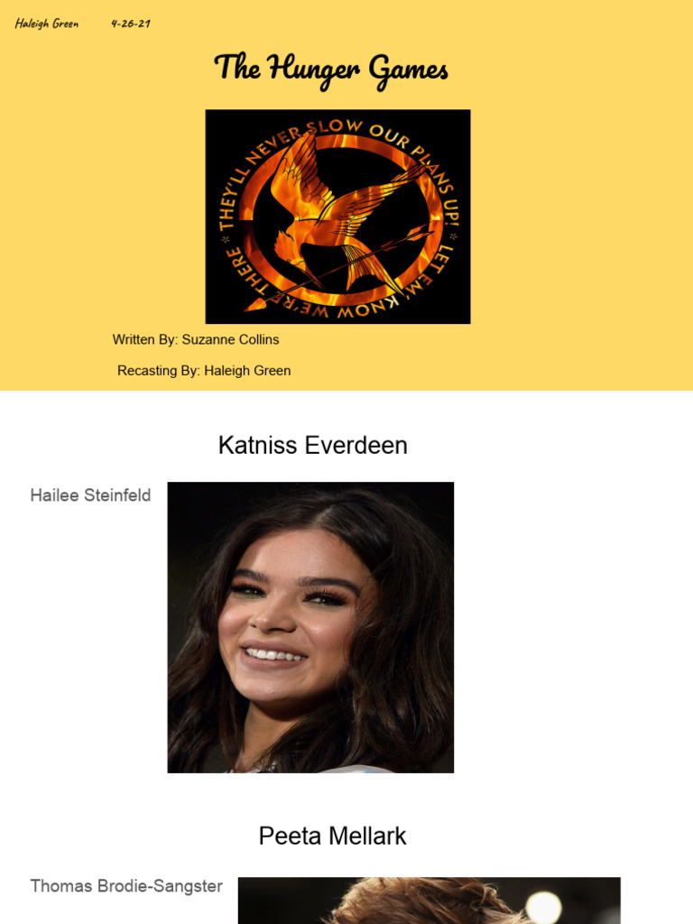 Hunger Games Recasting Project | PDF