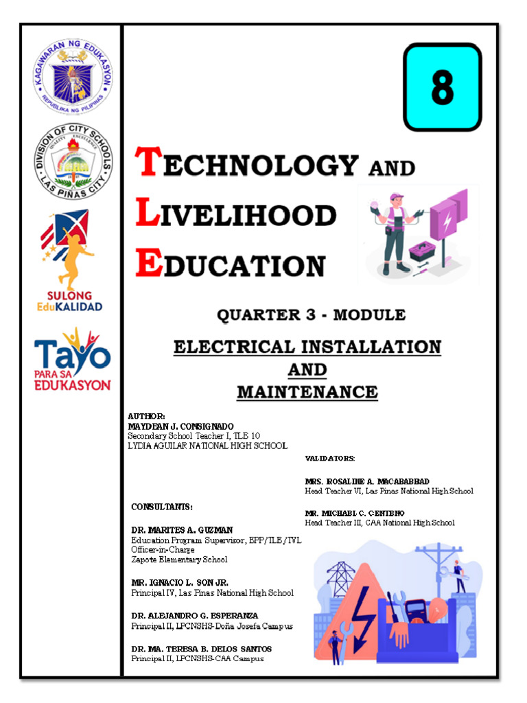 Eim Grade 8 3rd Q Final Week 1 To Week 4 Format Validated | PDF | Electrical Wiring | Electrical ...