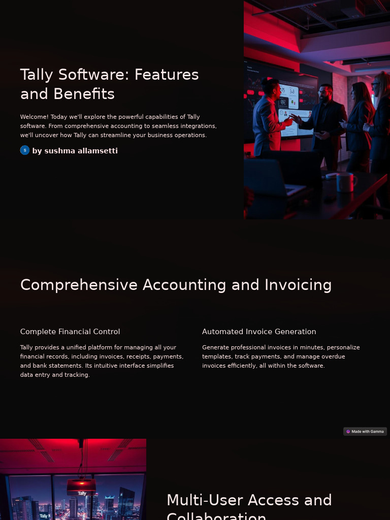 Tally Software: Key Features & Benefits | PDF | Customer Relationship ...