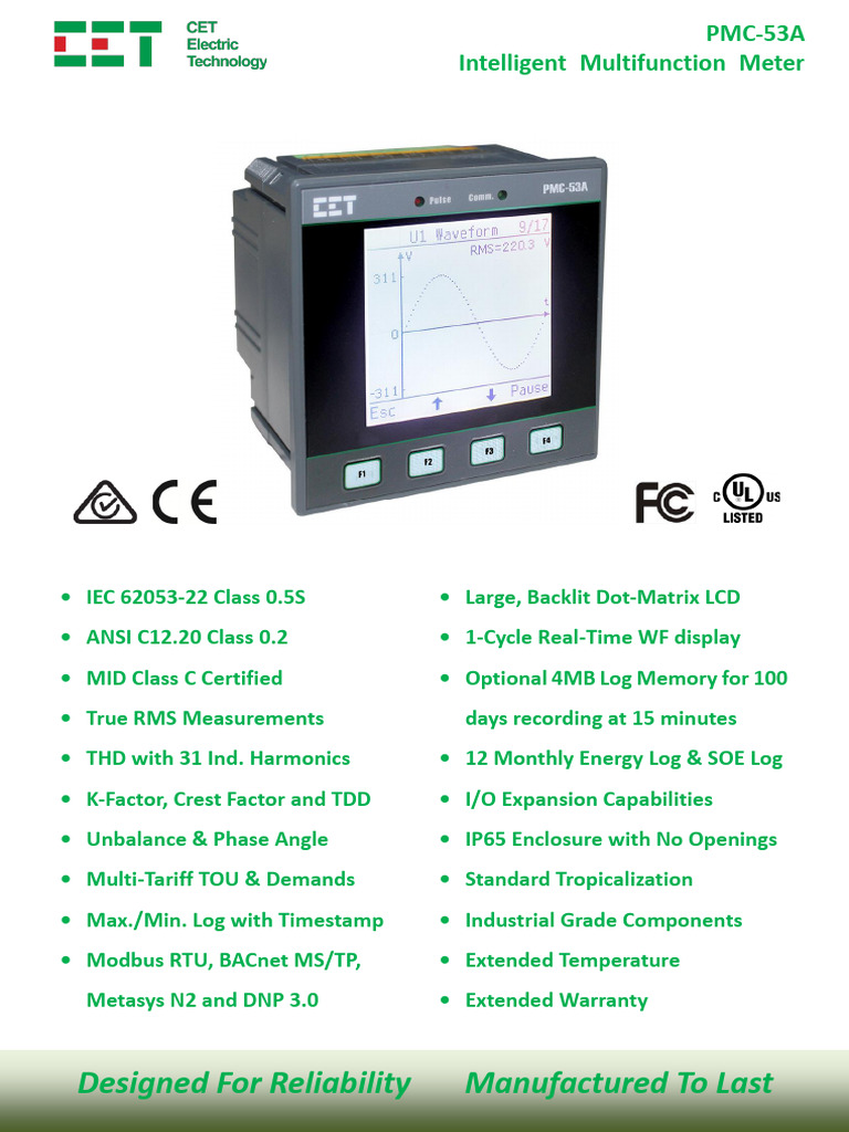 PMC-53A English Datasheet (20200828) | PDF | Instrumentation | Electronic Engineering