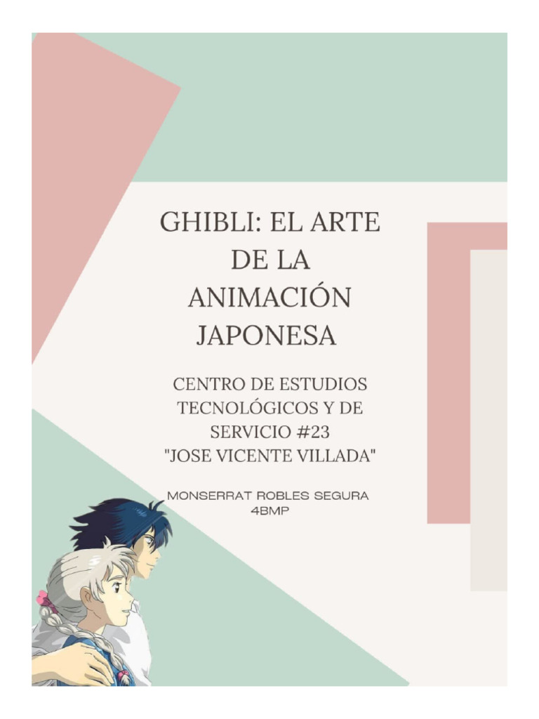 Proceso de Animación en Studio Ghibli | PDF