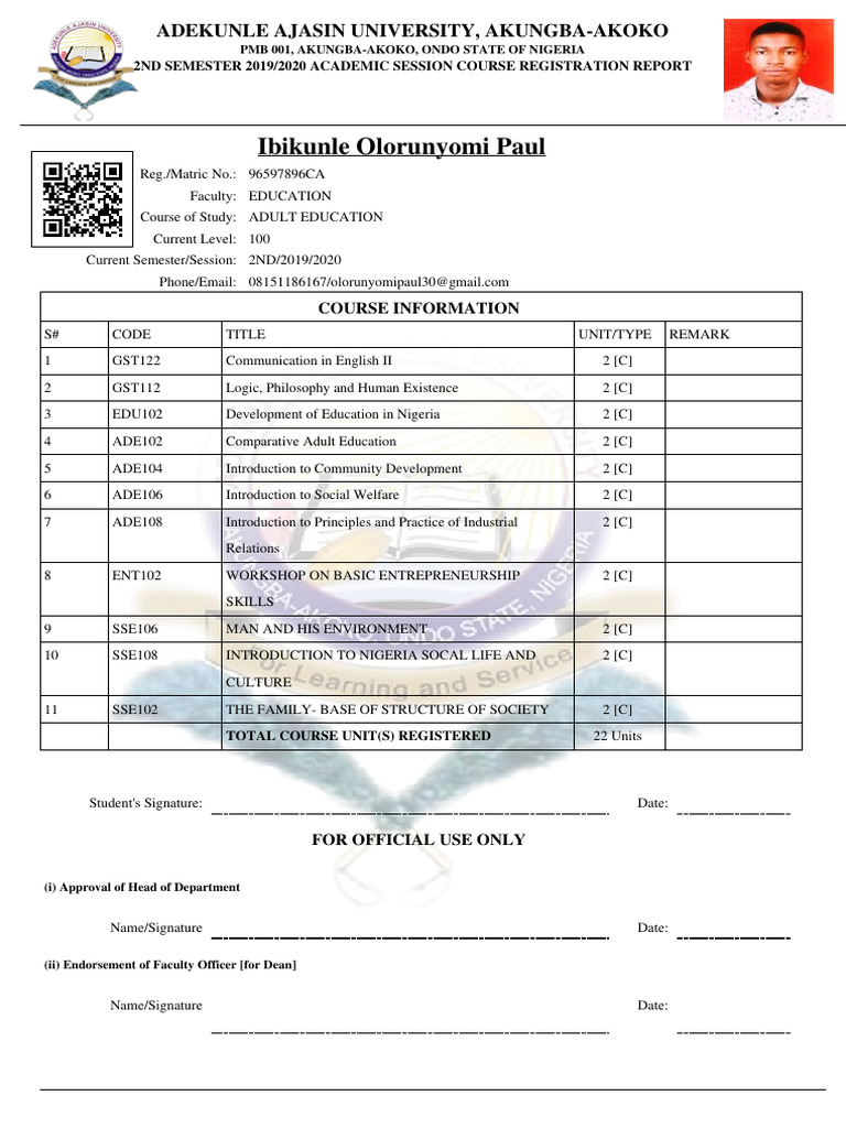Ibikunle Olorunyomi Paul (1) | PDF | Learning