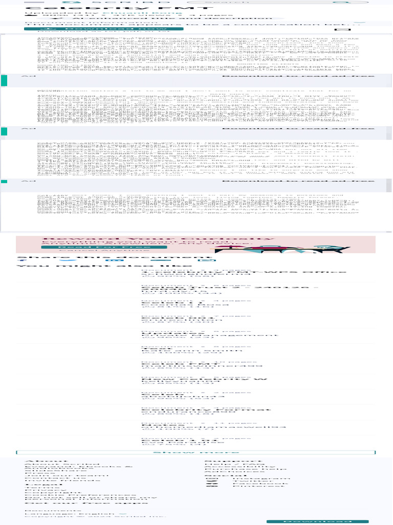 Celebrity FMT PDF Love 2 | PDF | Scribd