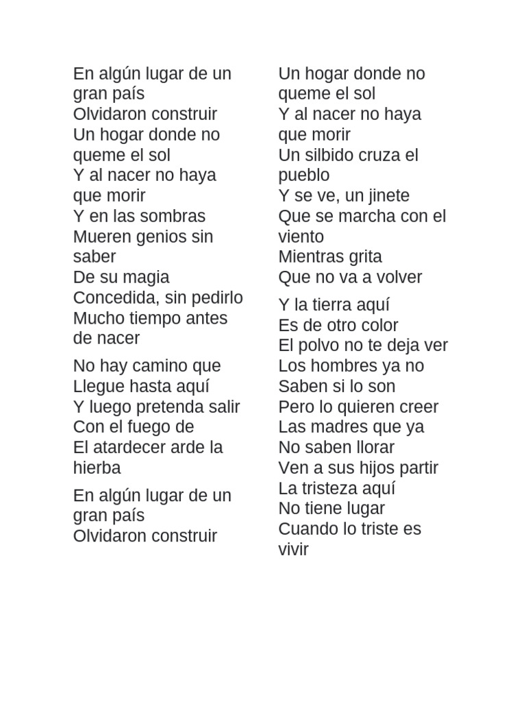 En Algún Lugar de Un Gran País | PDF