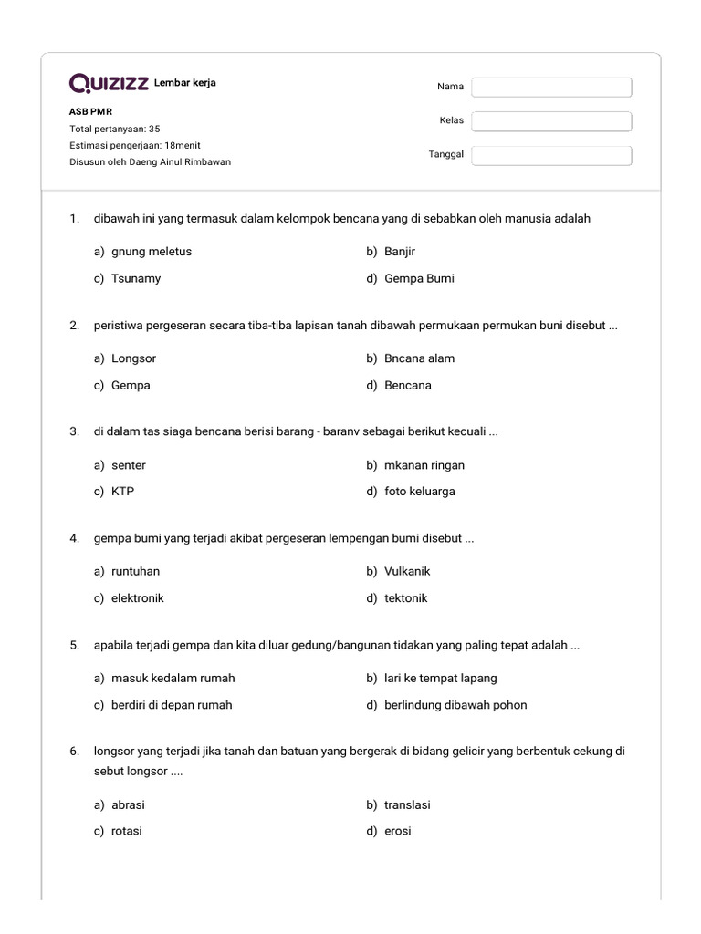 ASB PMR _ Quizizz | PDF