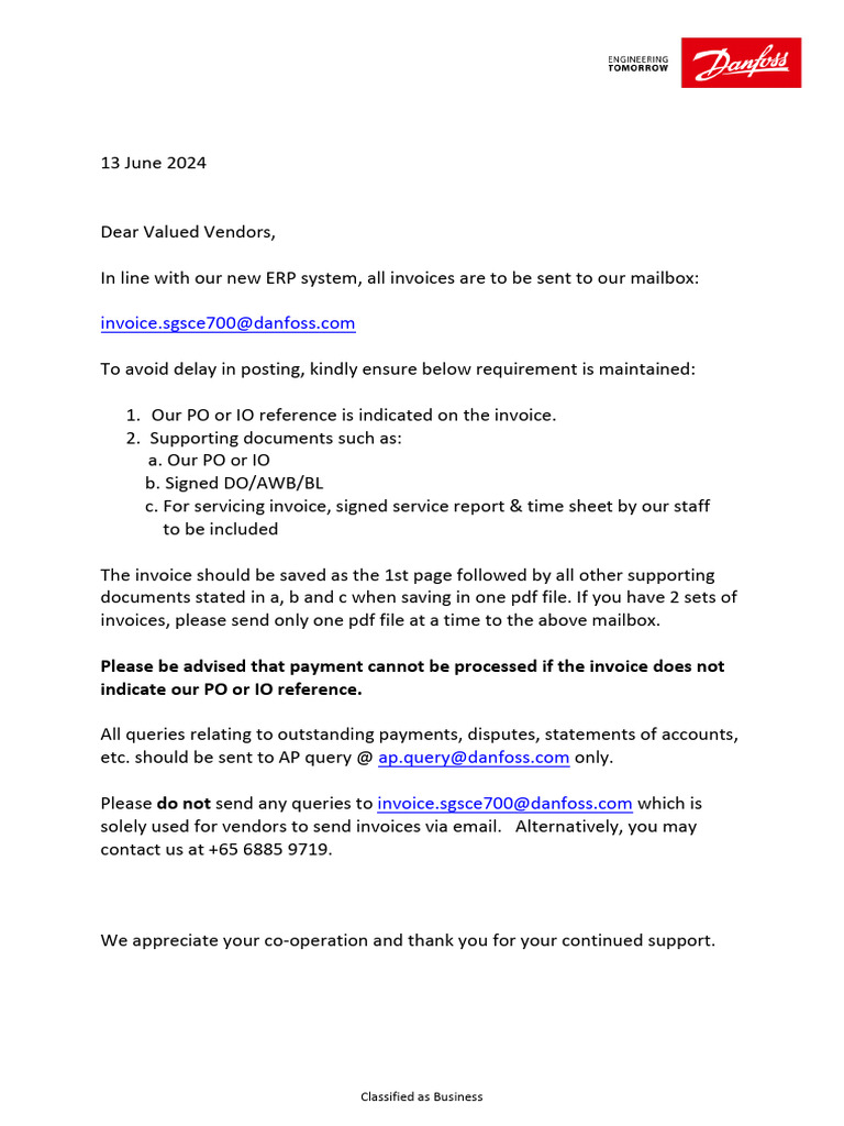 Invoice Submission Guidelines for Vendors | PDF