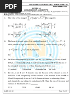 SSN Entrance Exam Math Test Paper | PDF | Euclidean Geometry ...