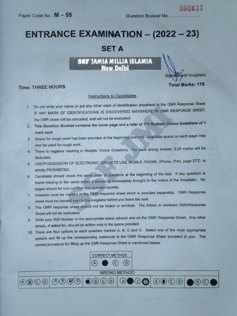 Mba 2022_ssf Jmi | PDF