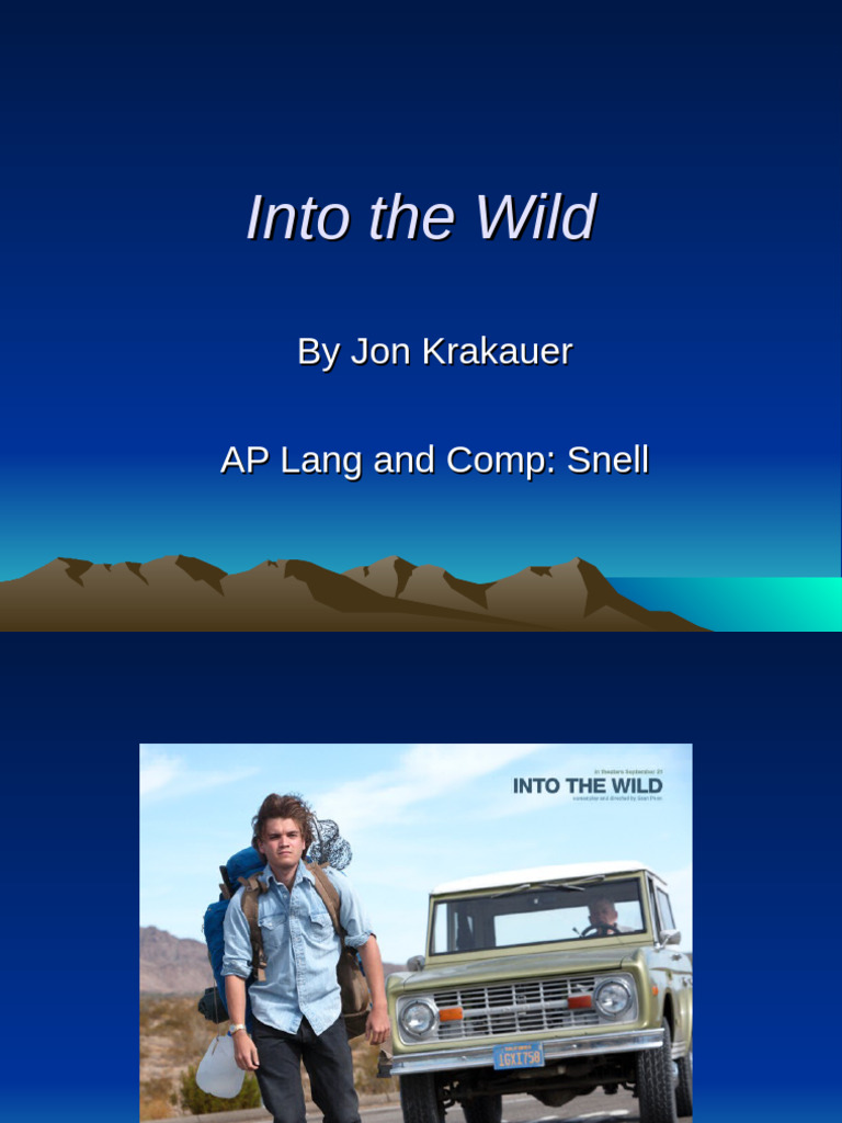 Into the Wild Introduction Day 1 | PDF | Henry David Thoreau