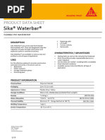 Sika Waterbar: Concrete Joint Waterproofing | PDF | Concrete ...
