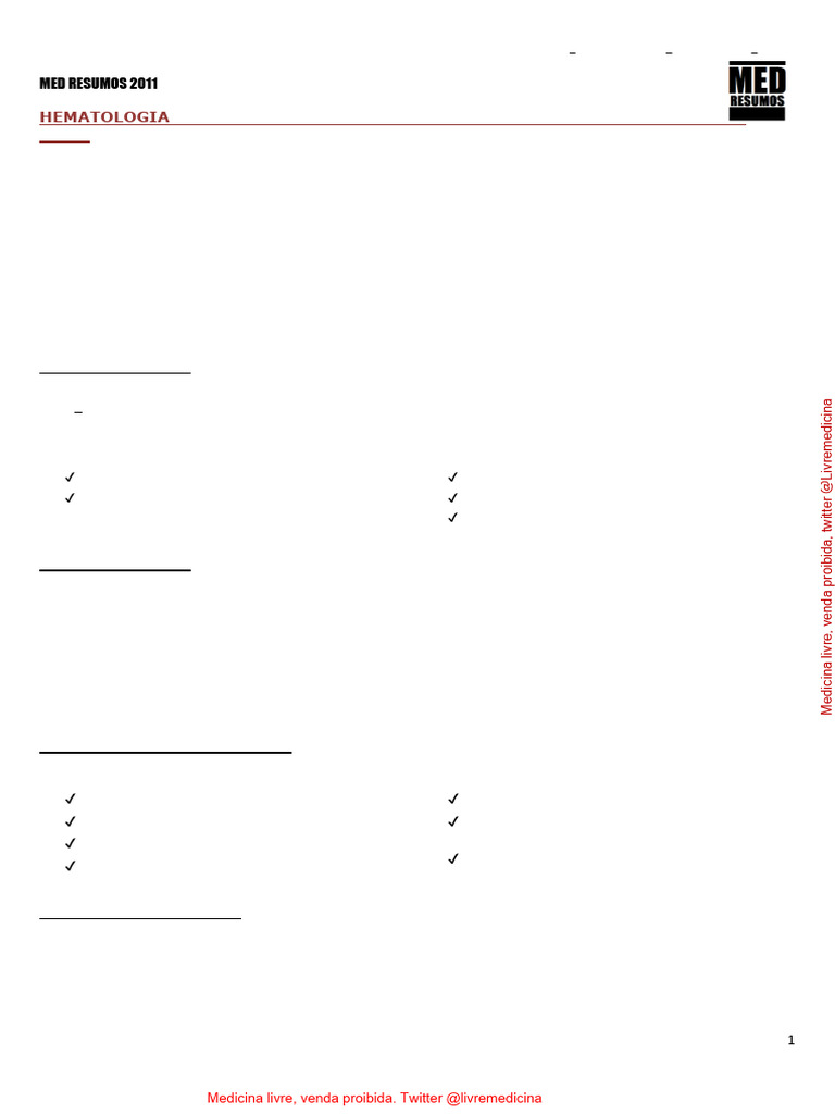 (2011) Hematologia 19 - LMC | PDF | Medicina Clínica | Especialidades médicas