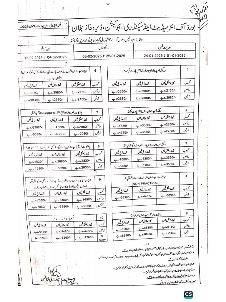 Fee Schedule | PDF