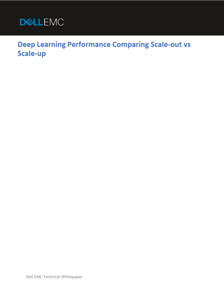 Deep Learning Performance Comparing Scale-out vs Scale-up | PDF | Artificial Neural Network ...