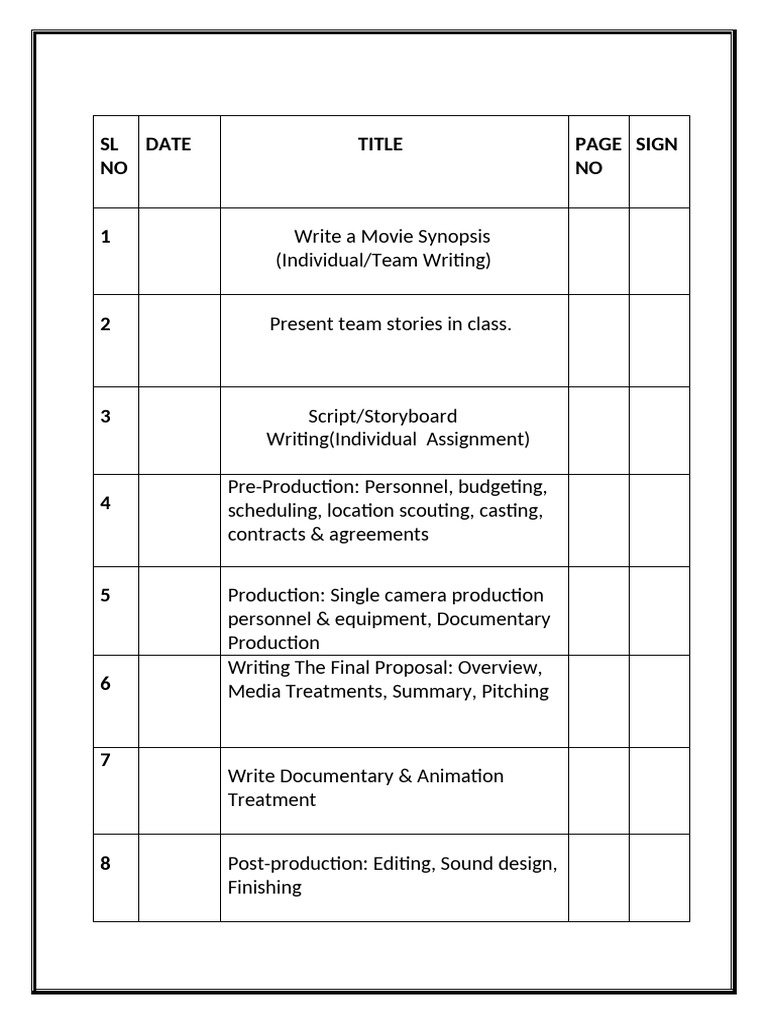 Video Creation and Editing (CCS371) Manual | PDF | Cinematography | Documentary Film