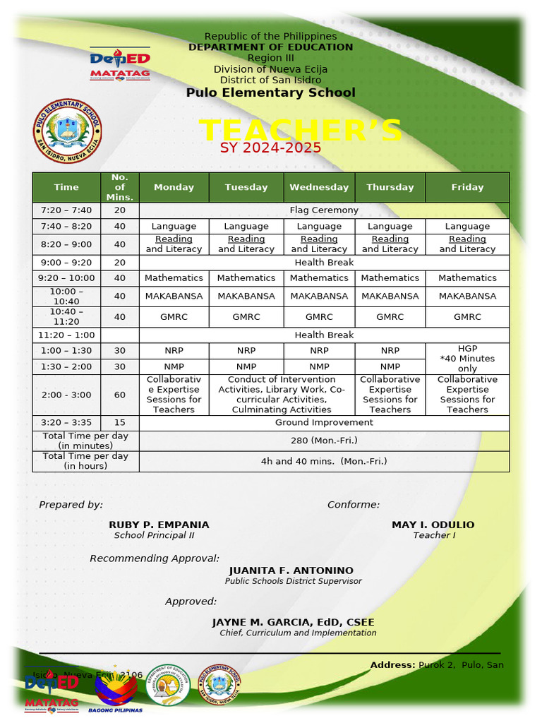 TEACHERS' PROGRAM FINAL | PDF | Public Administration | Government