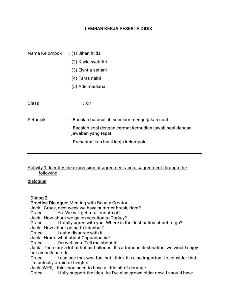 Kelompok 5 People Bahasa Inggris (Replica) | PDF