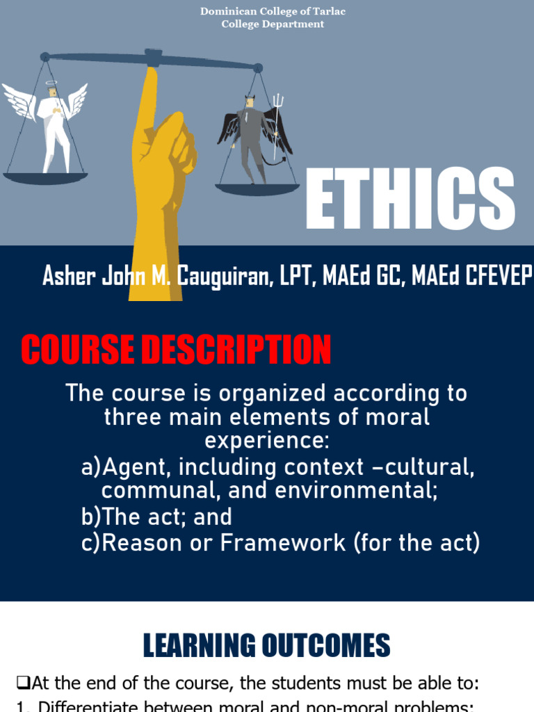 Lesson-1-part-1 | PDF | Morality | Reason