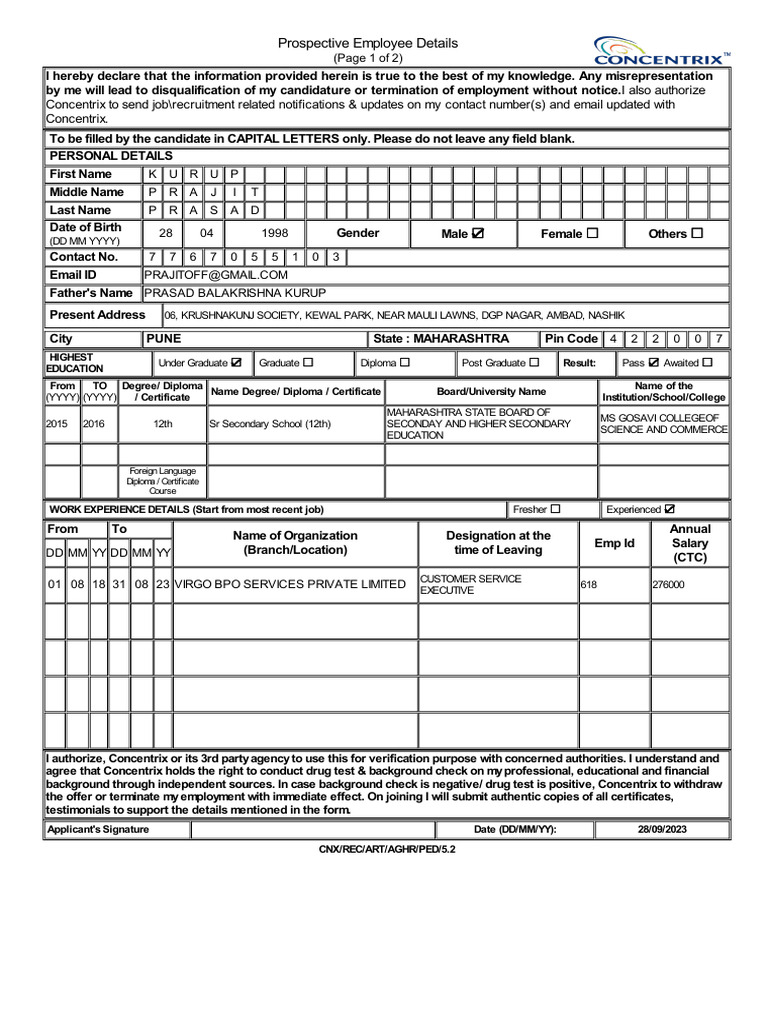 1_3294309_Prospective_Employee_Declaration_9_28_2023 9_55_24 PM | PDF ...