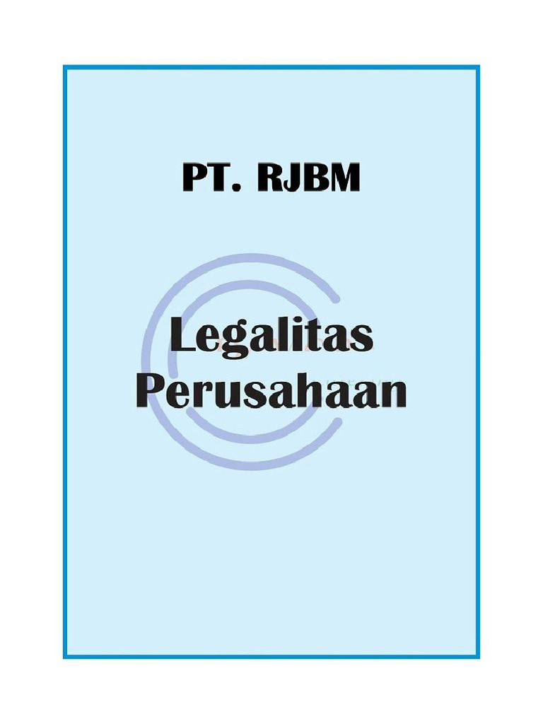 002 Compro Rahma Jul 2023 Legalitas RJBM | PDF