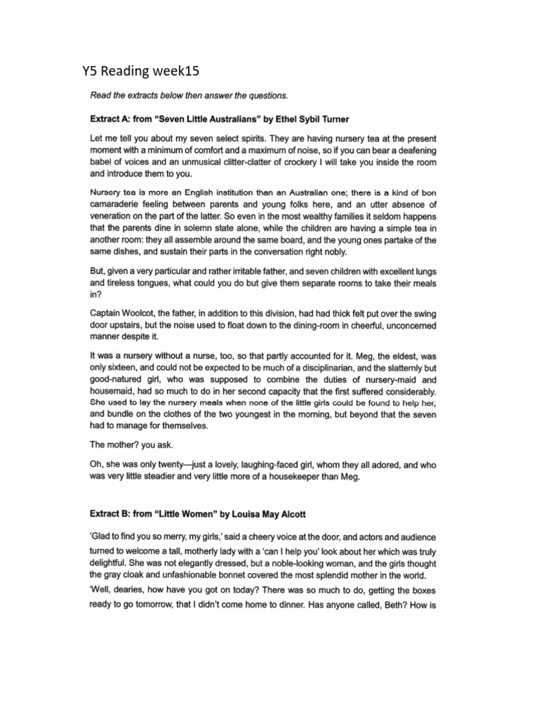 Y5 Reading Test 11term 4 | PDF