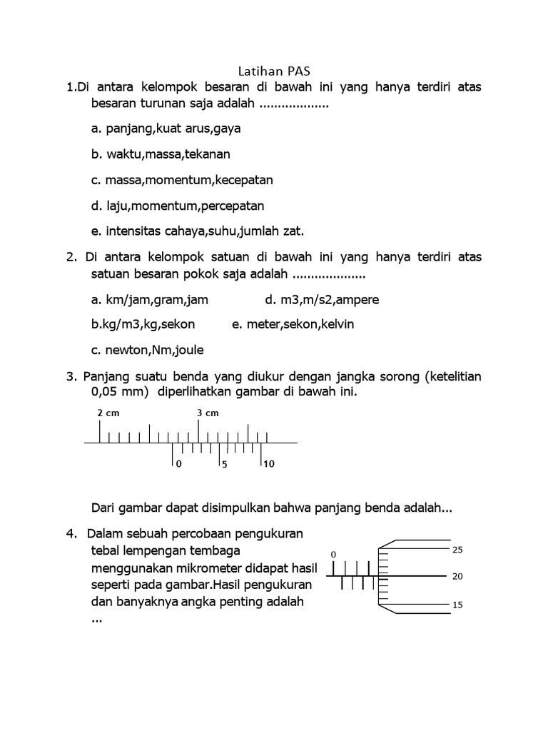 Latihan PAS | PDF