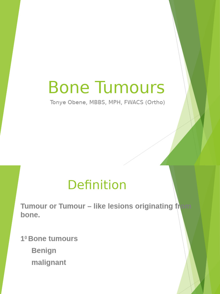 BONE TUMOURS_Lecture | PDF | Bone | Clinical Medicine