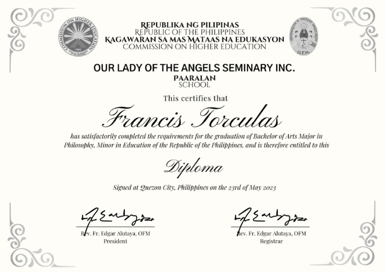 Cream Bordered Appreciation Certificate - JPG | PDF