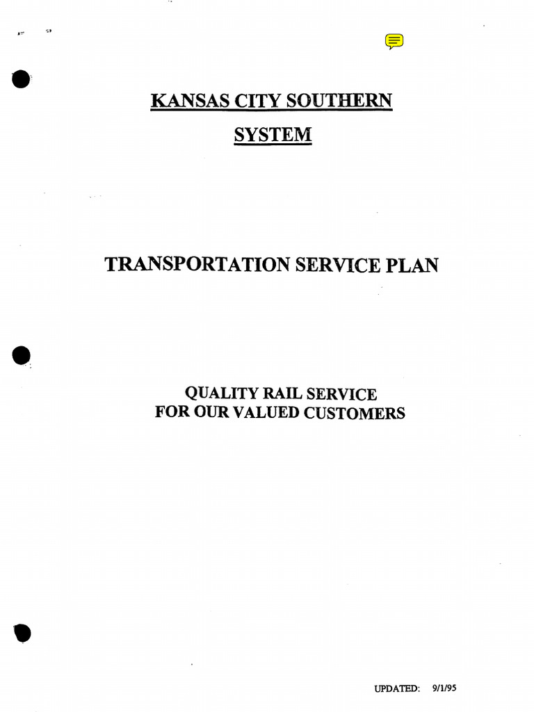 KCS Freight Schedules 1995 | PDF | Secondary Sector Of The Economy ...