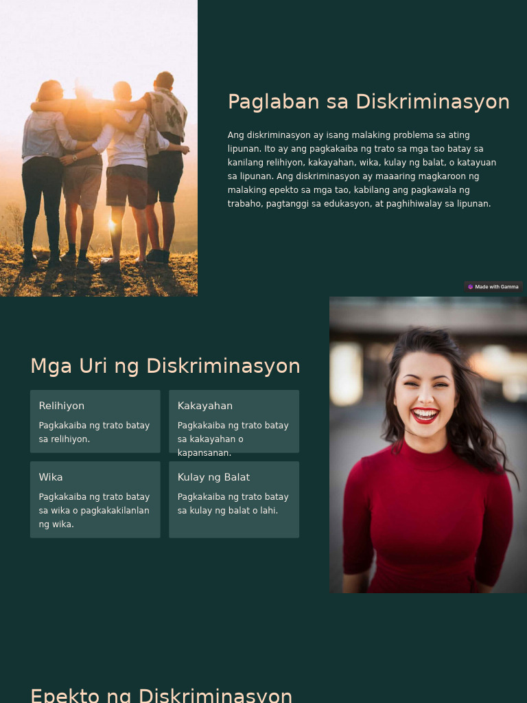 Paglaban Sa Diskriminasyon | PDF