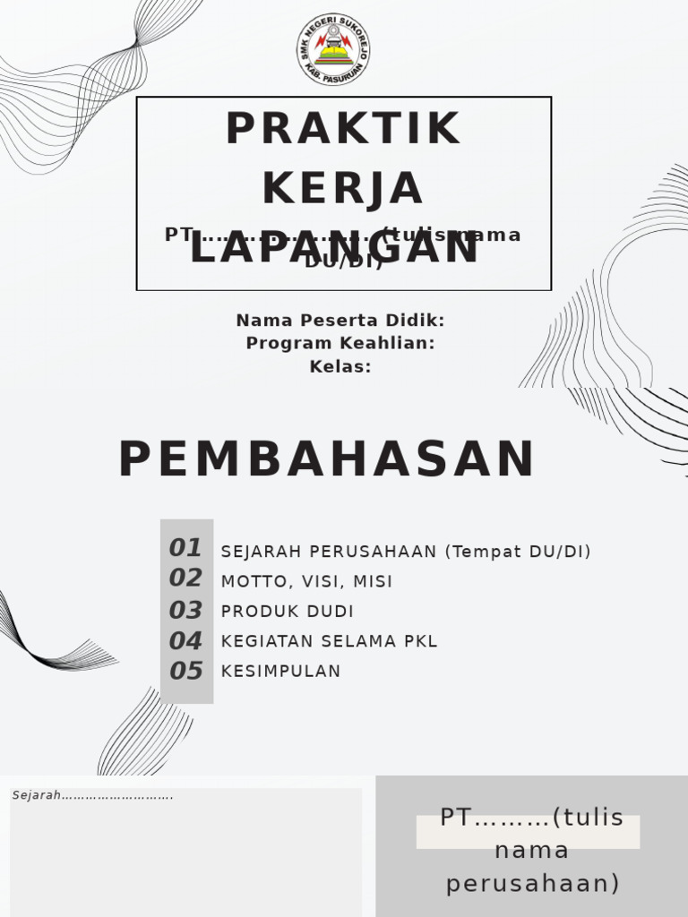 Template PPT PKL 2025 | PDF