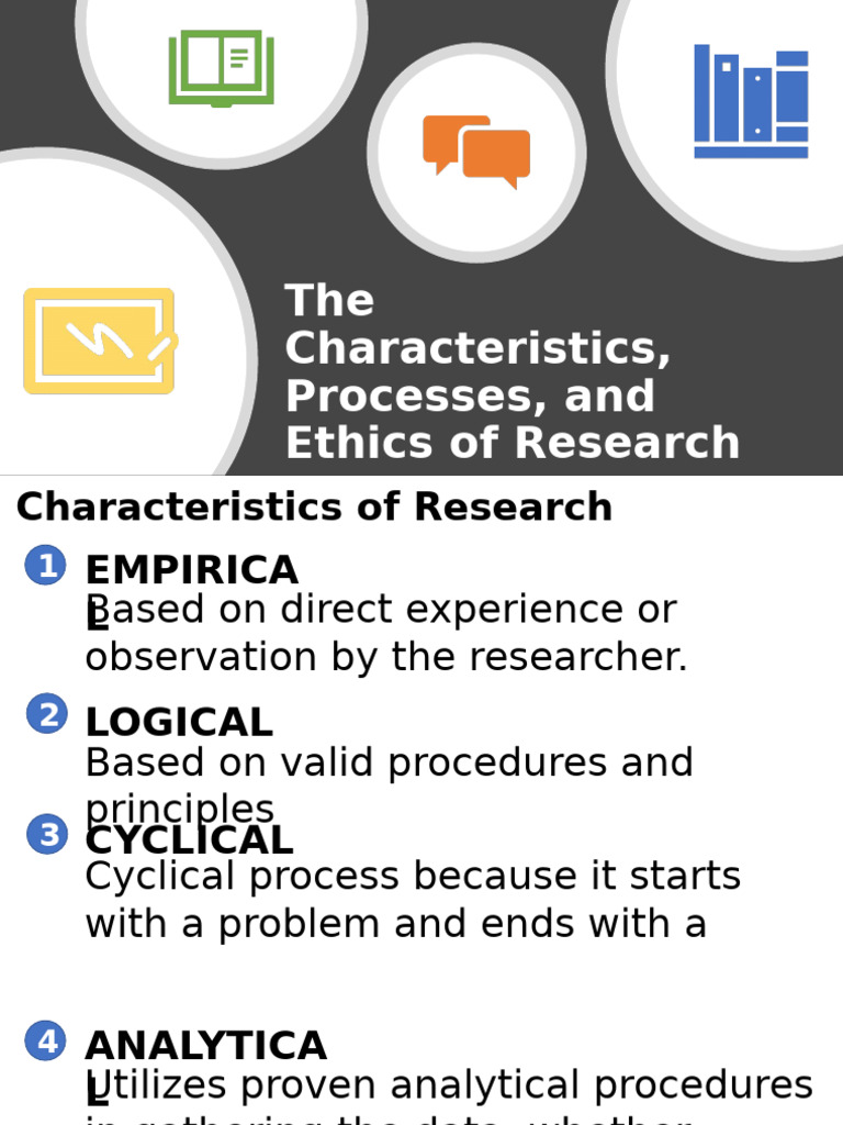 Lesson2 The Characteristics Processes and Ethics of Research | PDF | Methodology | Science