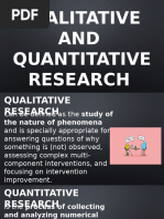 Quali vs. Quanti Types of Quanti Design | PDF | Quantitative Research ...