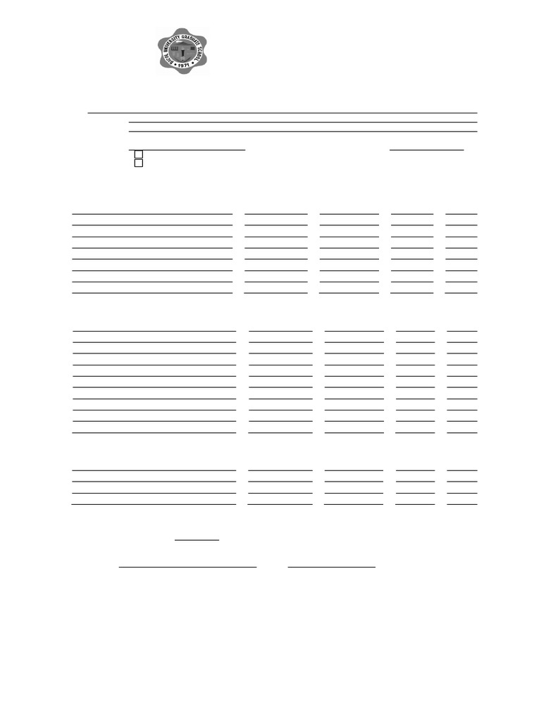 BU-F-GS-15 Evaluation Sheet For Comprehensive Exam - Rev 2 | PDF