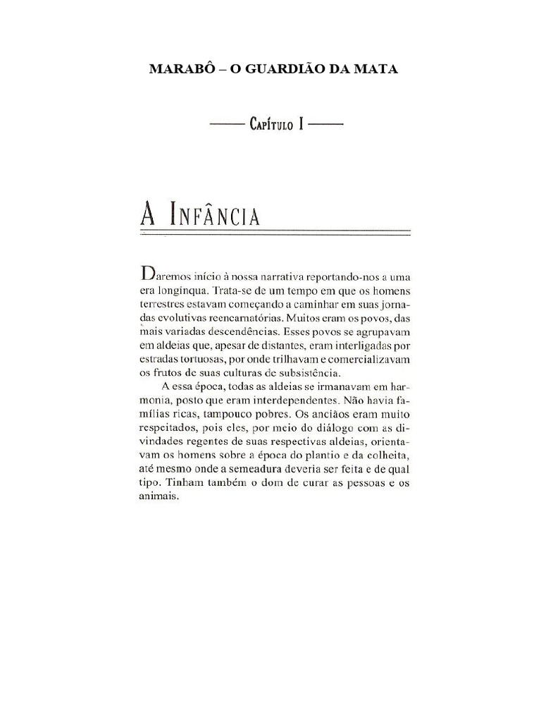 Pdfcoffee Comprimido - Com Marabo o Guardiao Da Mata PDF Free | PDF