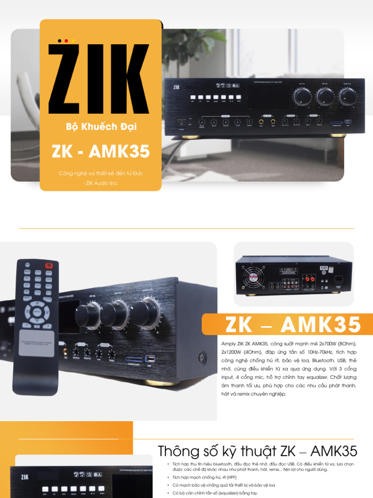 Zik ZK - Amk35 | PDF