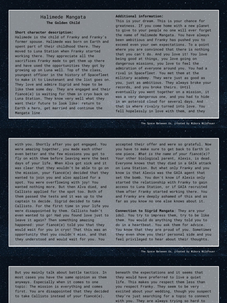 Character Sheet Halimede | PDF